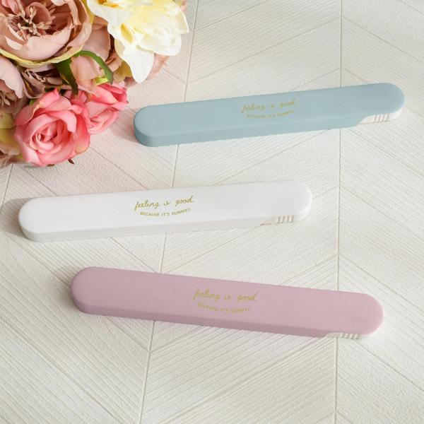 サイズ/約幅19.5×奥行3×高さ1.5cm箸：18cm内容量/1個（箸、箸箱）材質/箸：ASケース：ABS種類/マットピンク、マットグリーン、マットホワイト生産国/日本製食器洗い乾燥機/使用不可●お箸の長さは使いやすい18cmです。●箸箱...