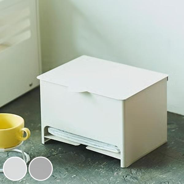 サイズ/外寸：幅24×奥行12.3×高さ16.4cm内寸：幅23×奥行16.8×高さ13.8cm取り出し口：幅21.5×高さ4cm内容量/1個材質/ガルバリウム鋼板種類/ミルク、ラテ生産国/中国製●ペット用トイレシートやケアシーツをまとめて...