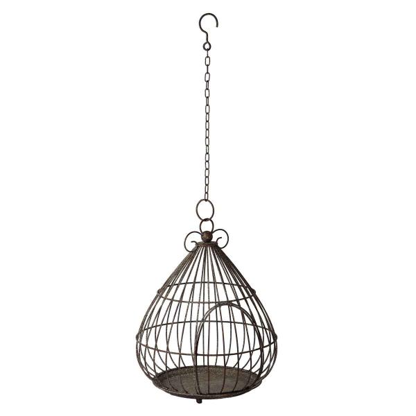サイズ/約直径30×高さ37cm※鎖部分を含めた高さ80cm重量/約1kg内容量/1個材質/鉄生産国/中国製●まるで鳥かごのようなプラントホルダーです。●錆び風の加工を施してアンティーク調に仕上げています。●ナチュラルな風合いが花や植物の美...