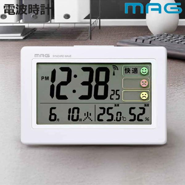 サイズ/約幅14.2×奥行5×高さ9.2cm内容量/1個電源/単3形アルカリ乾電池×2（別売）●時刻・日付・温度・湿度を大きく表示した見やすいデジタル時計です。●コンパクトなサイズ感で、デスクやリビング、ベッドサイドなど幅広いシーンで使えま...