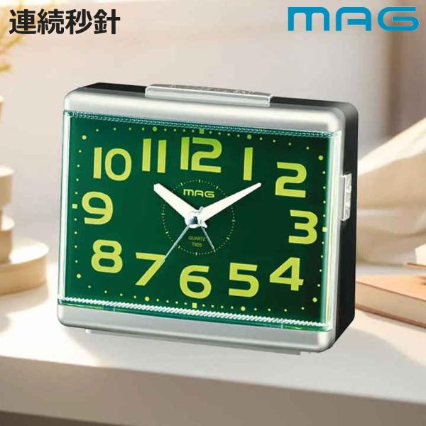 サイズ/約幅13.4×奥行6×高さ10.5cm重量/約190g内容量/1個材質/枠：プラスチック風防：プラスチック生産国/中国製電源/単3形アルカリ乾電池1本（別売）●コントラストの効いた文字盤と大きな数字が見やすい目覚まし時計です。●スヌ...