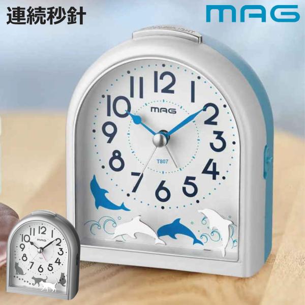 サイズ/約幅11×奥行5.9×高さ12.8cm重量/約175g内容量/1個材質/枠：プラスチック風防：プラスチック種類/ネコ、イルカ生産国/中国製電源/単3形アルカリ乾電池1本（別売）●アニマルモチーフと使いやすい機能を備えた、幅広い年代に...