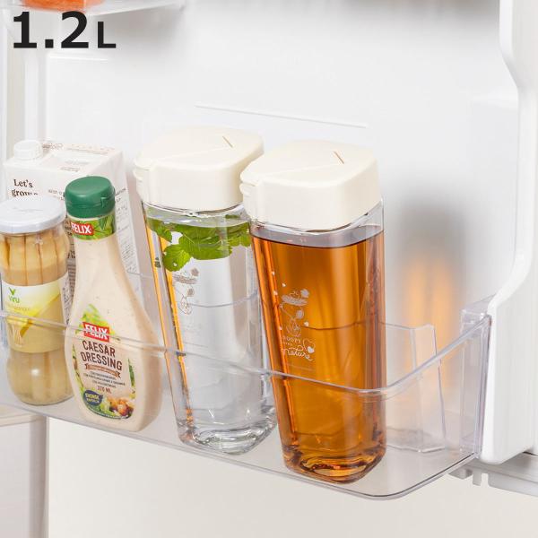 サイズ/約幅9.2×奥行9.2×高さ25cm重量/約235g容量/約1.2L内容量/1個材質/本体：AS樹脂フタ：ポリプロピレン中栓、ロック、スライドロック：ABS樹脂パッキン部：熱可塑性エラストマーロックバネ：ステンレススチール生産国/日...