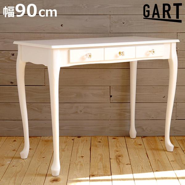 サイズ/約幅90×奥行45×高さ70cm内容量/1台材質/本体：MDF (ラッカー塗装)脚部:ラバーウッドつまみ：アクリル●猫脚デザインが魅力のアンティーク調デスクです。●上品なホワイトカラーでお部屋を華やかに演出します。●引き出し付きで、...