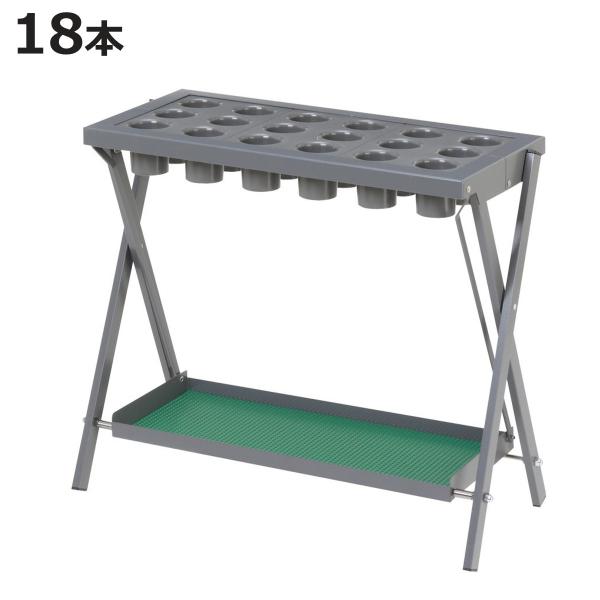 サイズ/約幅51×奥行25×高さ46cm重量/約3.7kg内容量/1台材質/本体：スチール (粉体塗装)仕切筒：ポリプロピレンピラーマット：再生オレフィンTPO（再生75％）屋内・屋外/屋内●スチールと樹脂を組み合わせた、折りたたみ式の傘立...