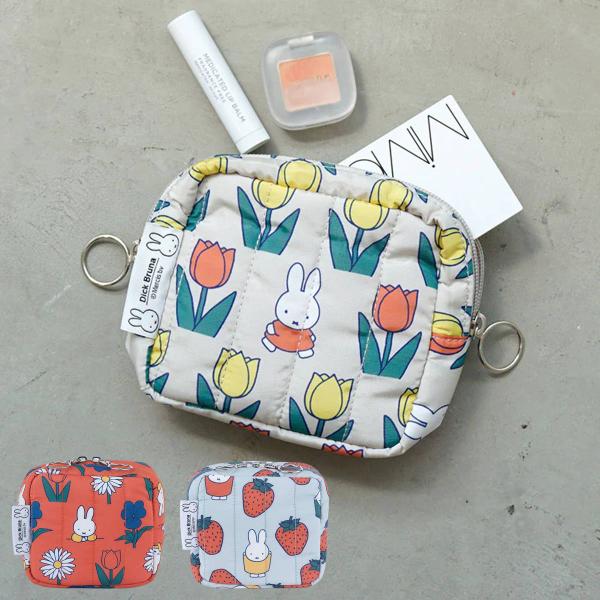 サイズ/約幅12×奥行5×高さ11cm内容量/1個材質/ポリエステル種類/flower、TULIP、STRAWBERRY生産国/中国製●お花やフルーツのイラストが可愛いスクエアポーチです。●リップやハンドクリームなど小物収納に便利なサイズ感...