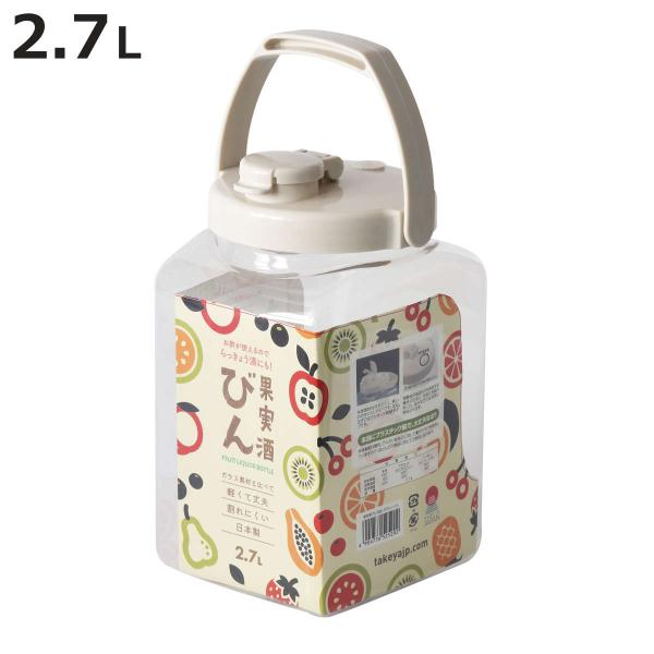 サイズ/約幅15.4×奥行12.9×高さ22.5cm重量/約216g容量/約2.7L内容量/1個材質/本体：PETフタセット：ポリプロピレンガス抜き弁・パッキン：シリコーンゴム生産国/日本製パーツ別耐熱温度/本体：60度フタセット：120度...