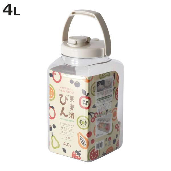 サイズ/約幅15.4×奥行12.9×高さ28cm重量/約290g容量/約4L内容量/1個材質/本体：PETフタセット：ポリプロピレンガス抜き弁・パッキン：シリコーンゴム生産国/日本製パーツ別耐熱温度/本体：60度フタセット：120度ガス抜き...