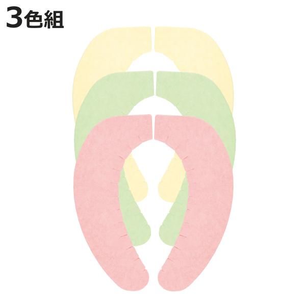 サイズ/約横10×縦40cm厚さ：約0.3cm洗浄暖房型・普通型（O型・U型）兼用重量/約40g内容量/3組入り材質/表面：ポリエステル100％裏面：アクリル樹脂（カテキン入り）生産国/日本製洗濯/洗濯機使用可能（ドラム式不可）乾燥機/使用...