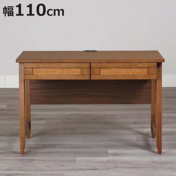 サイズ/約幅110×奥行50×高さ72cm重量/約28.5kg内容量/1台材質/天板・前板・脚部：ラバーウッド（ウレタン塗装）背面：プリント化粧板生産国/ベトナム製引き出し/2杯フルオープンスライドレール組立状態/お客様組立品梱包サイズ/約...