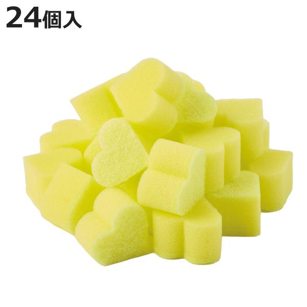 サイズ/約幅4×高さ4.5cm厚さ：約3cm重量/約1.5g内容量/24個入り材質/ポリウレタン、ポリエステル不織布（ゴムラテックス吹付）生産国/日本製●可愛いハート型のスポンジでトイレの汚れをピカピカに掃除できます。●トイレタンクの掃除か...