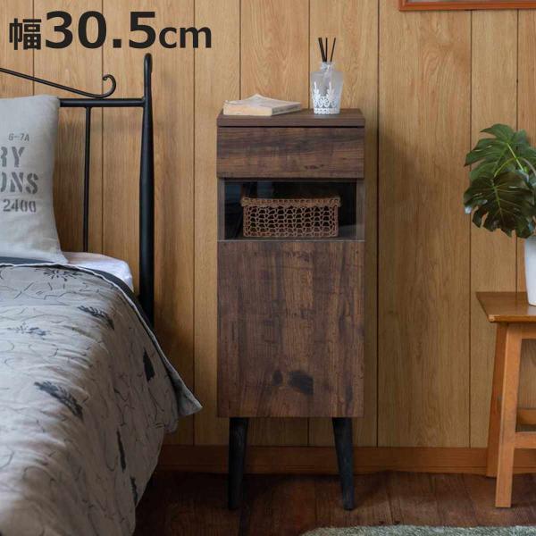 サイズ/約幅30.5×奥行30×高さ80.5cm重量/約10kg内容量/1台付属品：可動棚板1枚材質/本体：強化プリント紙化粧繊維板脚部：天然木ラバーウッド(水性塗装)強化ガラス生産国/中国製天板耐荷重/10kg棚板1枚あたり耐荷重/5kg...