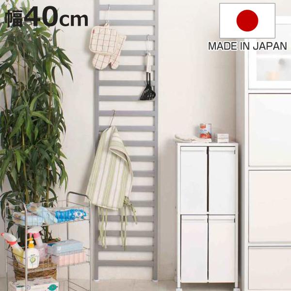 サイズ/本体：約幅40(上部突っ張り部41.5)×奥行4×高さ202〜260(cm)重量/約6kg内容量/1台付属品：フック4個材質/本体：スチール（エポキシ粉体塗装）生産国/日本製組立状態/お客様組立品●省スペースで「見せる収納」が叶う突...