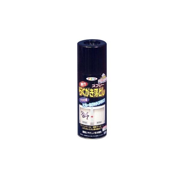 ■商品名…アサヒペン 強力らくがき落とし■サイズ…[420ml(スプレータイプ)]■特長…スプレーなどの落書きやいたずら書きを簡単に落とします。塩素系溶剤を使用していない、生分解性の環境にやさしい商品です。たれにくく浸透性が良いので、短時間...