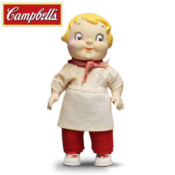 【スペック】サイズ：高さ約25cm（10インチ）材質：ソフトビニル製ライセンス：Campbell Soup Company キャンベルスープカンパニー生産国：アメリカ製造年代：1970年代※本商品はビンテージ品のため、経年劣化や使用感があり...