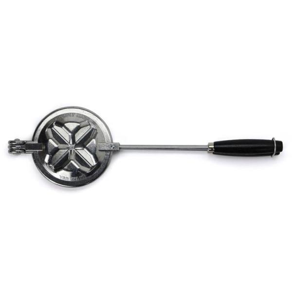 【スペック】商品名：Toas-Tite Tidbit Pie Iron トースタイト ティッドビット パイ アイアン 材質：（プレート） 鋳造アルミニウム, （ロッド）スチール,（ハンドル）木サイズ：直径12×横4×縦39.5m、ハンドル長...