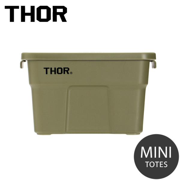 【スペック】商品名：THOR MINI TOTE DC / ソー ミニトート DC カラー：オリーブサイズ（外寸）：高さ10.3×幅17.5×奥行11.8cm（持ち手含む）素材：PPブランド：THOR製造メーカー：Trust生産国：中国