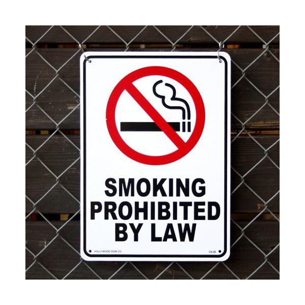 【商品スペック】 サイズ：高さ35.5 ×幅 25.5cm 素材・成分：プラスチック メーカー：HOLLYWOOD SIGN CO.原産国：中国Plastic Message Sign Board / SMOKING PROHIBITED ...