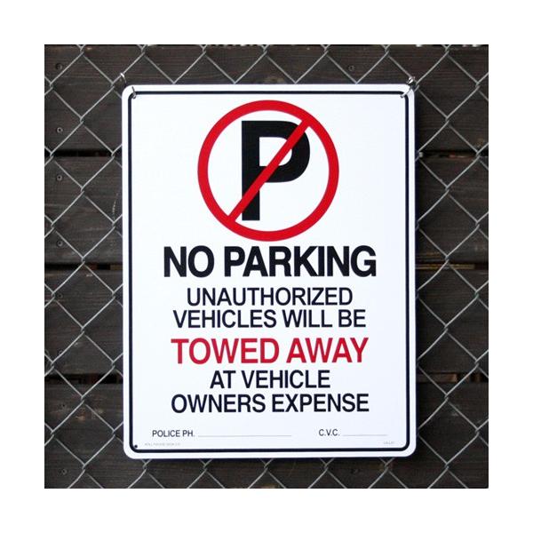 【商品スペック】 サイズ：高さ48.4 ×幅 38 cm 素材・成分：プラスチック メーカー：HOLLYWOOD SIGN CO.原産国：中国Plastic Message Sign Board /NO PARKING TOWED AWAY...