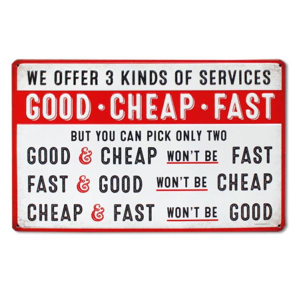 【スペック】サイズ：縦24×横38cm素材：スチール種類： GOOD CHEAP FAST