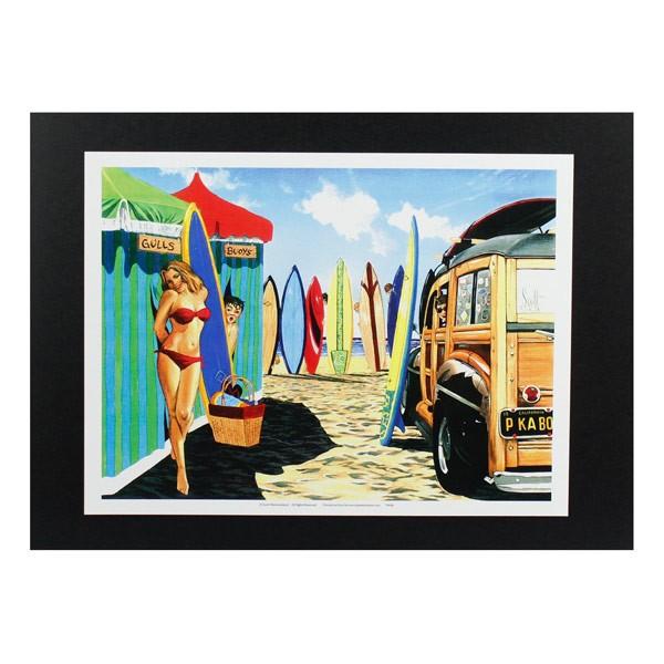 みんな大好きハワイアンデザインのアートポスター（アートプリント）です。こちらは、「車・サーフィンシリーズ」のポスターデザイン。波を楽しむサーファー達や、カラフルなサーフボードでハワイの海を感じみてはいかがでしょう（＾＾）【製品について】こち...