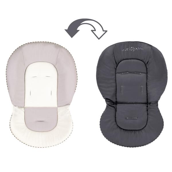 気分にあわせてコーディネート！2つの柄が楽しめる、リバーシブル仕様のスウィングベッド＆チェア（ベビーラック）用洗い替えクッション。●商品サイズ：W660×D859×H43mm●重量：377g　　キーワード：コンビ Combi 爆買