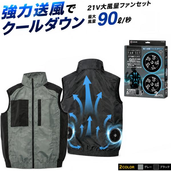 〜特徴〜●最大風量90L／秒の快適送風でクールダウン●既存のファン付きウェアに取付け可能●ファンはワンタッチで簡単に着脱可能届出事業者名：株式会社大進PSマークの種類：PSE