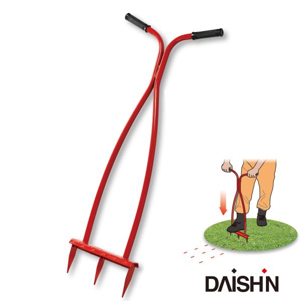 【店舗園芸担当者コメント】「芝生のお手入れって、コツをつかめばぐんと楽になりますよ。この三本刃タイプのローンヘルパーは、古い根を切りつつ、 芝生に空気や水を行き渡らせる設計で、芝生をもっと元気にしてくれるんです。初心者の方や女性でも扱いやす...