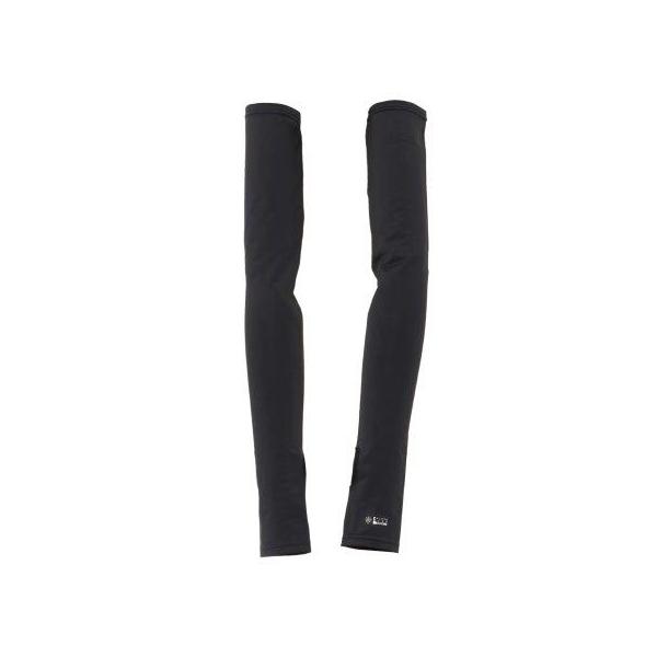 【氷撃α】ACCESSORY LINE 冷感アームカバー サムホールタイプ ロングタイプ 両腕用 ブラック Lサイズ 25151744 フリーズテック
