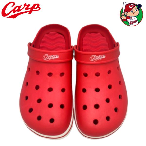 広島東洋カープ承認商品凹凸のある厚めのインソール入りで履きごこちがイイ♪汚れても丸ごと水洗いできるので、普段履きやアウトドアレジャー、お風呂場などの水回りやベランダ、オフィス等でのルームシューズにも様々なシーンで活躍するEVAサンダルです。...