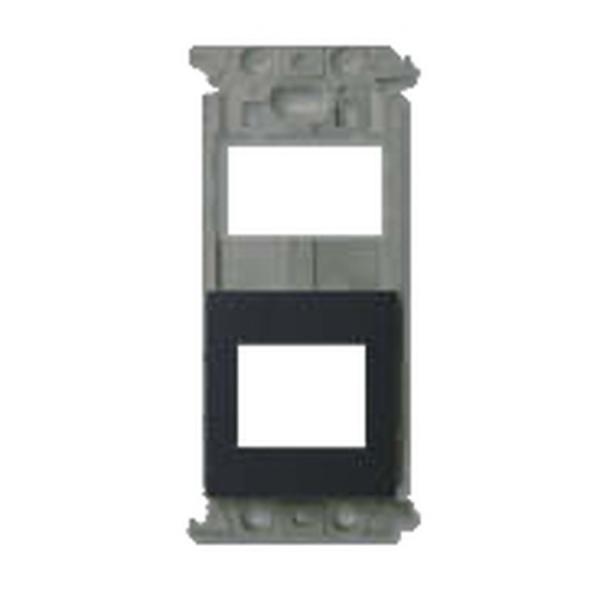 KOIZUMI工事必要●本体：プラスチック・ブラック塗装●高-110 幅-43mm◆上部スイッチスペース◆下部コンセントスペース◆適合ハンドル、コンセントを別途お求めください。/器具ジャンル別/別売部品ダブル化粧カバー