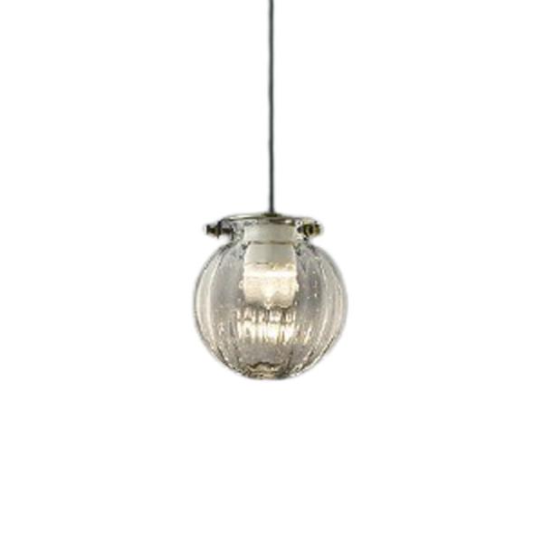 KOIZUMILEDペンダント60W相当フランジ：工事必要Mini Design Pendant GLASSLED一体型本体：鋼・しんちゅう古美色メッキヘアライングローブ：ガラス・透明●高-107 幅-φ100 全長-1300〜600mm ...