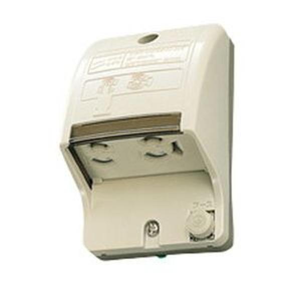 TOSHIBA＜ 仕様 ＞    形名：DC1092N(C)希望小売価格：1,300 円 (税別)品名：Ｅ付・ＥＴ付防水コンセント（２個用）商品コード：74510021JANコード：4974550025058発売日：2003-09-25