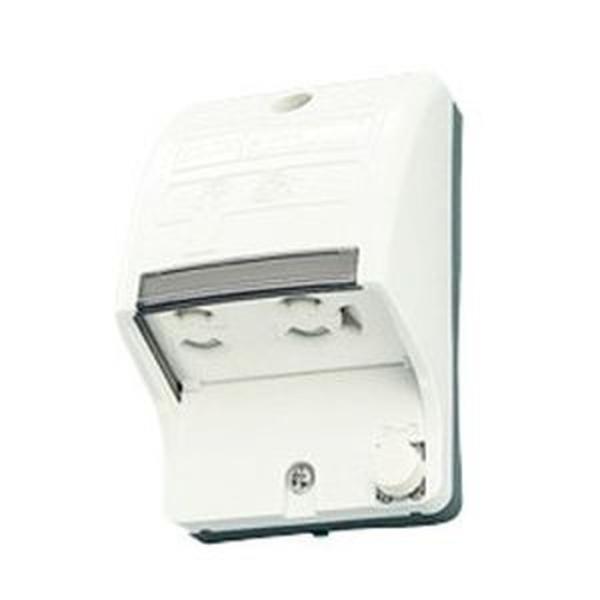 TOSHIBA＜ 仕様 ＞    形名：DC1092N(W)希望小売価格：1,300 円 (税別)品名：Ｅ付・ＥＴ付防水コンセント（２個用）商品コード：74510020JANコード：4974550025041発売日：2003-09-25