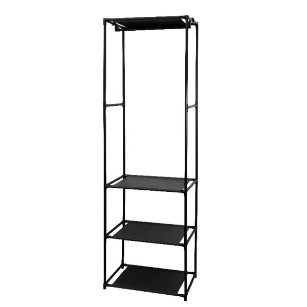 リビング、お部屋、子供部屋、玄関、使いたい場所で大活躍！・室内設置・簡単組立・軽量スチールフレーム■品 番:30694■品 名:シンプルハンガーラック3段■サイズ:約W520×D360×H1665mm(組み立て時)■重 量:約1.3kg■材...