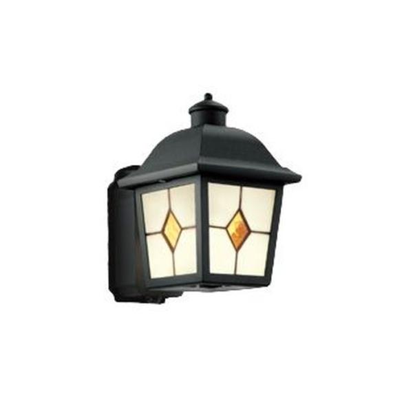 ODELIC白熱灯40W相当　124lm非調光人感センサー防雨型黒色電球色工事必要高演色LEDランプ交換可能型ランプNO：NO292KLランプ仕様：LDA4L-E17/C/D/R90ランプ個数：1/Habitation＋Structural...
