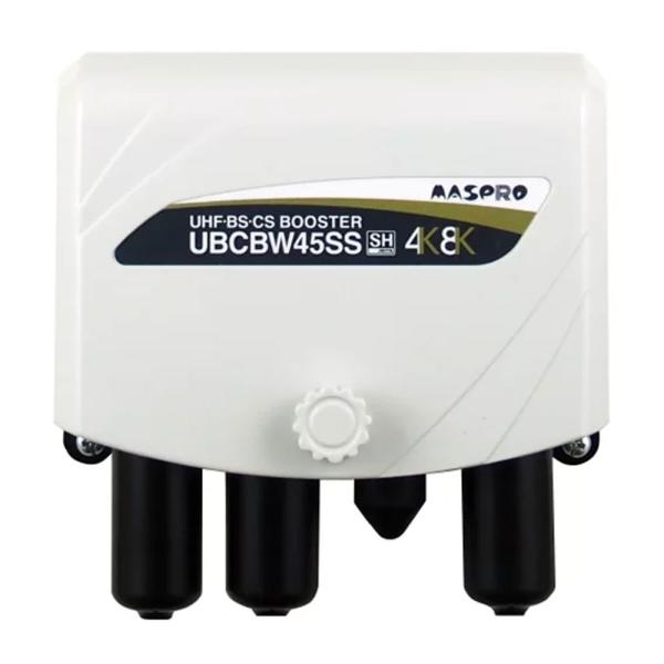 MASPRO DENKOHUHF・BS・CSブースター UBCBW45SS地デジ・衛星放送を増幅するトリプルブースター。3段階の利得調整により、様々な環境でお使いいただけます。利得回路を切換える45・35dB切換時のNF劣化がありません。屋...