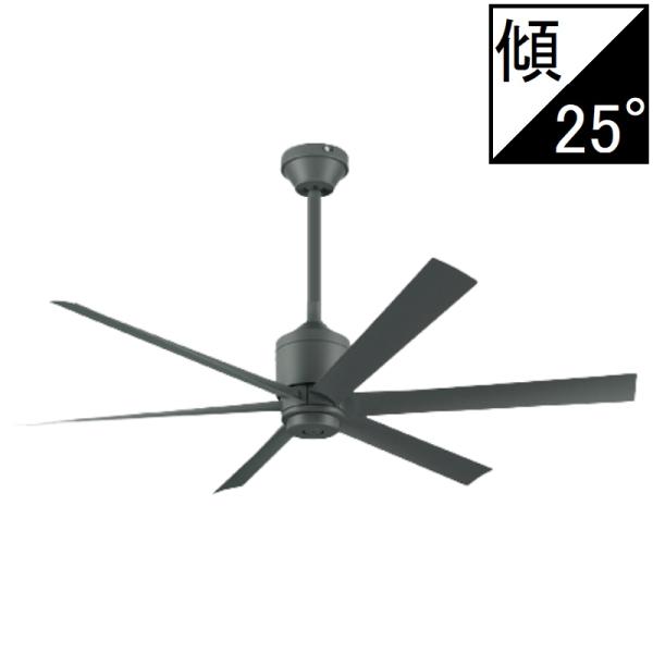 DC MOTOR FAN 6枚羽根ODELICWF249P1￥110,000(税抜き)リモコン付属簡易結線型傾斜13°●樹脂(チャコールグレー色)●羽根:樹脂(チャコールグレー色)●巾φ1,200 高374 4.4kg■リズム回転・風向切替...