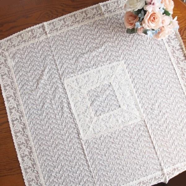 セール！30％OFF！！８５８０円→６００６円◆ナチュラルレースの魔法♪◆肌触りが心地よいナチュラルレース！ちょっとしたスペースにかけるだけで、お部屋がやさしい雰囲気になります。オールドカントリー調の、おしゃれなレーステーブルクロス♪サイズ...