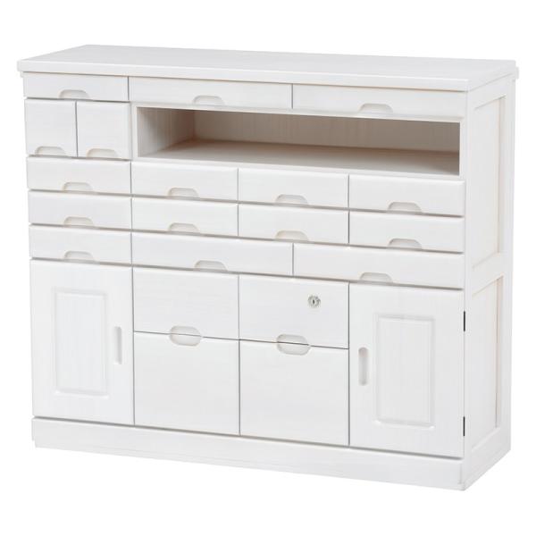 【商品について】■商品サイズ（外寸）(約)幅93×奥行32×高さ78cm■補足説明・鍵付■成分材質　主材:桐材■その他　この商品は1梱包でお届けします。■送料　北海道・沖縄・離島は別途お見積り致します。アンティーク 木製 ホワイトウォッシュ...