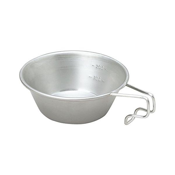 材質:ステンレス鋼、アルミニウムサイズ:直径122×45mm容量:310ml重量:108.5gチタン製で軽量性に優れたシェラカップ