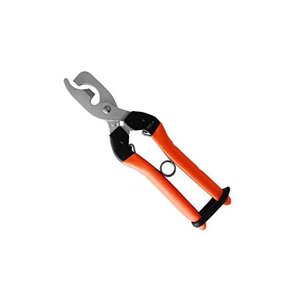 発芽促進専用ハサミ2段式芽キズハサミ（上下2段）ストッパーねじを入替えるだけで閉じ幅変更商品の寸法：180x25x50mm商品の重量：122g