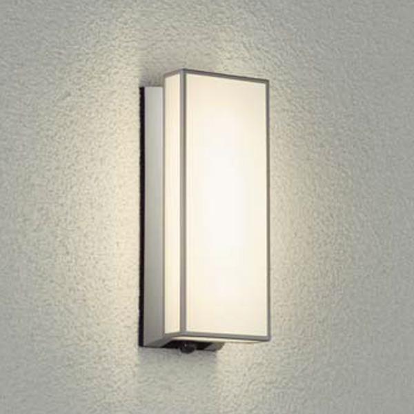 ●電球色　2700K・Ra85●人感センサー マルチタイプ●LED内蔵●LED 9.2W●白熱灯60W相当●アルミダイカスト ウォームシルバー塗装●アクリル 乳白（マット）●巾130 高335 出105mm 1.4kg●17VA●点灯照度調...