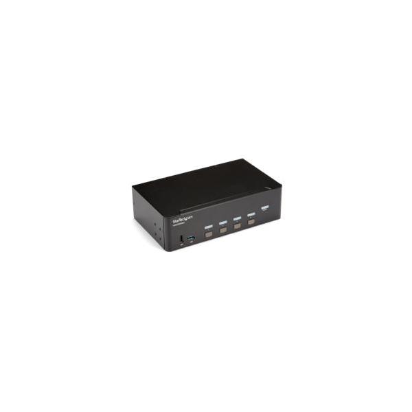 【マウス、キーボード、デュアルモニタのワンセットで4台のHDMIコンピュータを制御する4K対応KVM(4K/30Hz解像度)】 検索キーワード: (【 安心メーカー無期限保証 】接続、変換、拡張、分離、切換えを行うIT、 A / Vプロフェ...