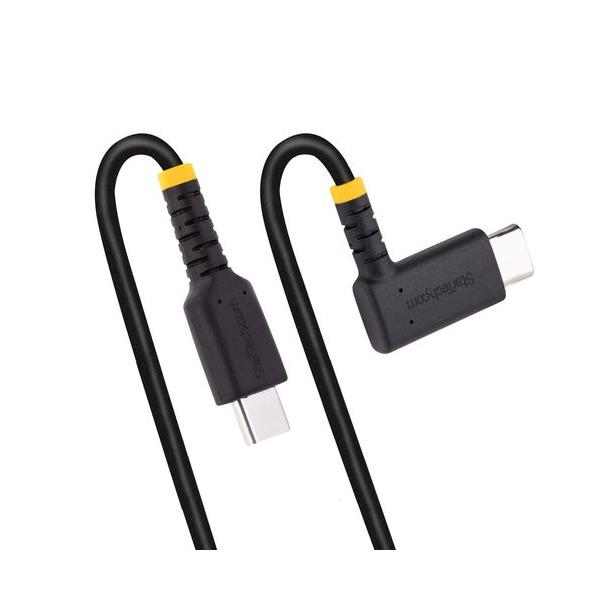 【高耐久L型右向きUSB-Cケーブル。USB周辺機器の接続&amp;充電に使用でき、デバイスにぴったり沿ってケーブルの引き回しが可能。】 検索キーワード: (【 安心メーカー無期限保証 】接続、変換、拡張、分離、切換えを行うIT、 A / ...