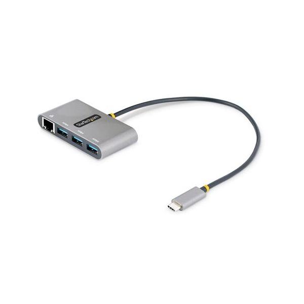 【ノートパソコンのUSB Type-Cポートを3口のUSB Type-Aポート(5Gbps)とギガビットイーサネットポートに変換】 検索キーワード: (【 安心メーカー無期限保証 】接続、変換、拡張、分離、切換えを行うIT、 A / Vプロ...