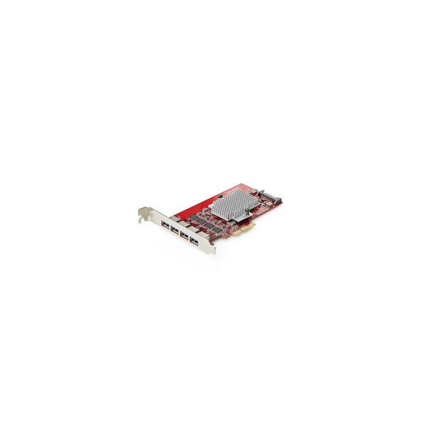 【PCI Expressスロット経由で、4基の独立10Gbpsチャネルを備えたUSB Type-A拡張カード】 検索キーワード:ＳｔａｒＴｅｃｈ．ｃｏｍ インターフェイス|USBインターフェイス メーカー型番:P10Q4A-USB-CARD...