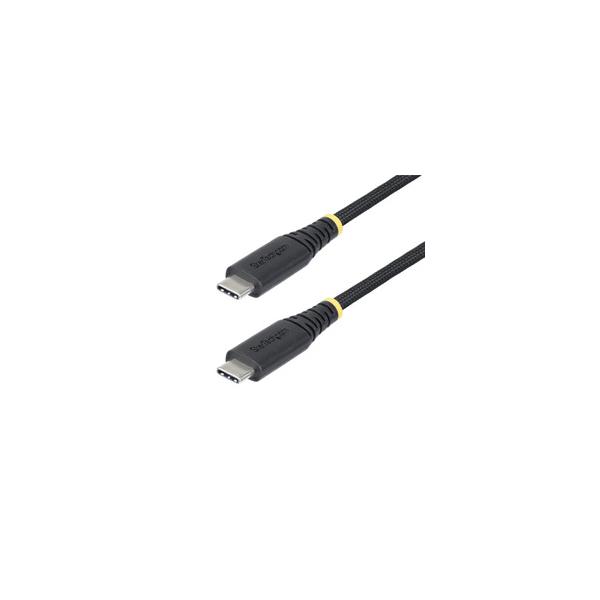 【1m、ブラック、240W 5A PD EPR、USB-IF準拠。シリコン内層&amp;ナイロン編組外層の2層構造を採用し、絡みにくく、狭いスペースでも柔軟性と…】 検索キーワード:ＳｔａｒＴｅｃｈ．ｃｏｍ ケーブル|USBケーブル メーカ...