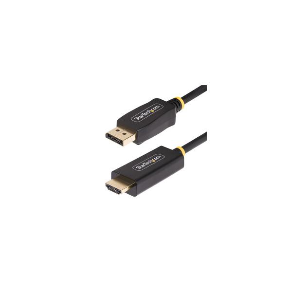 【3m、ブラック。スムーズなUHD映像出力が可能なDisplayPort - HDMI変換ケーブル。不意の途切れを防ぐ設計】 検索キーワード:ＳｔａｒＴｅｃｈ．ｃｏｍ 変換・延長アダプター|ディスプレイアダプター メーカー型番:3M-DP-...