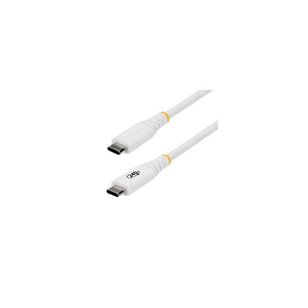 【USB-IF準拠。シリコン内層&amp;ナイロン編組外層の2層構造を採用し、絡みにくく、狭いスペースでも柔軟性と耐久性を発揮】 検索キーワード:ＳｔａｒＴｅｃｈ．ｃｏｍ ケーブル|USBケーブル メーカー型番:S2CEPR1MW-USB-...